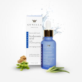 GUNILLA® Hyaluronic Acid & Ginseng Serum – 70% Plant-Based